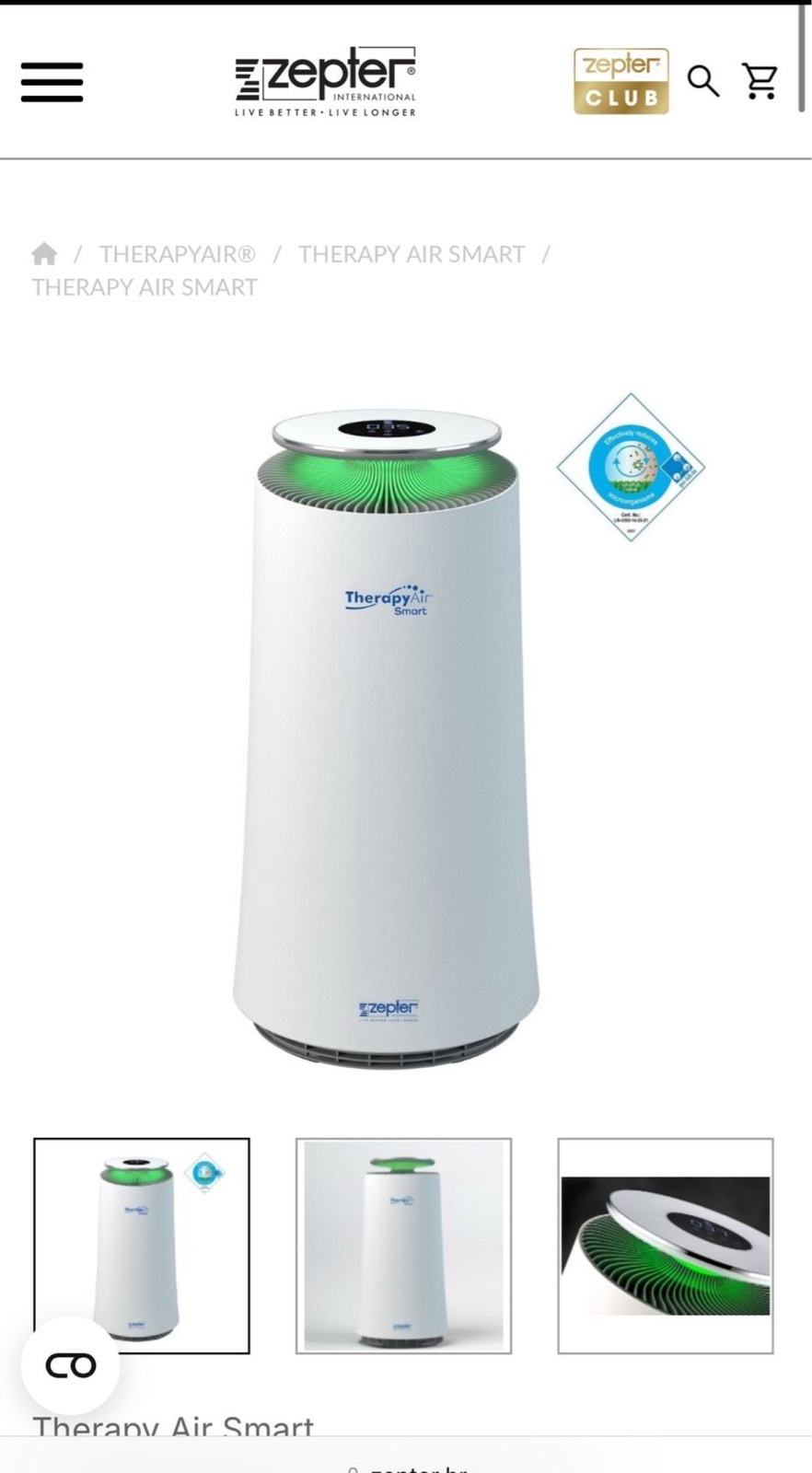 Zepher Therapy Air Smart