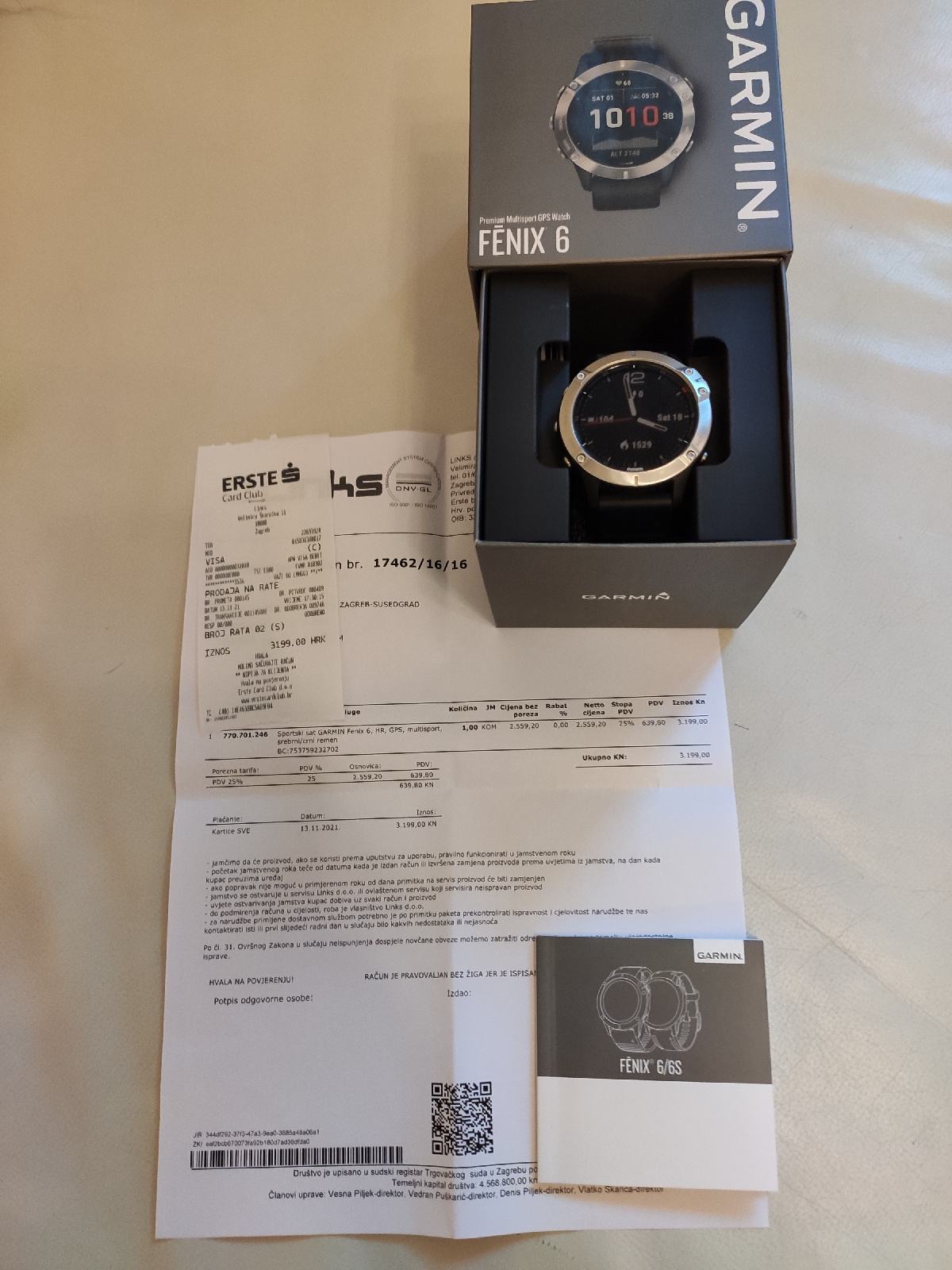 GARMIN FENIX 6 Silver