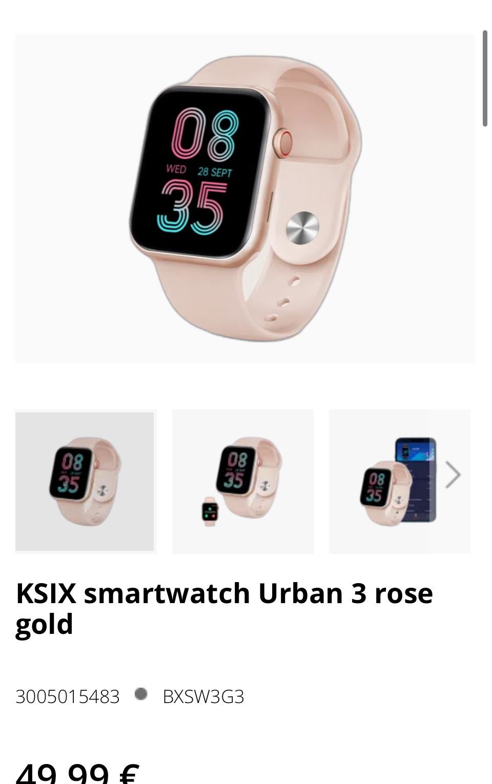 KSIX Urban 3 smartwatch