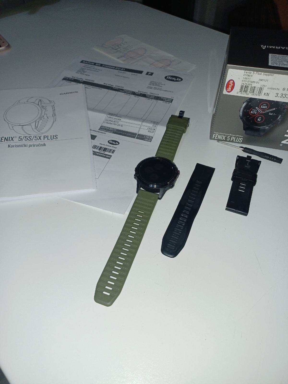 Sat Garmin Fenix 5 plus