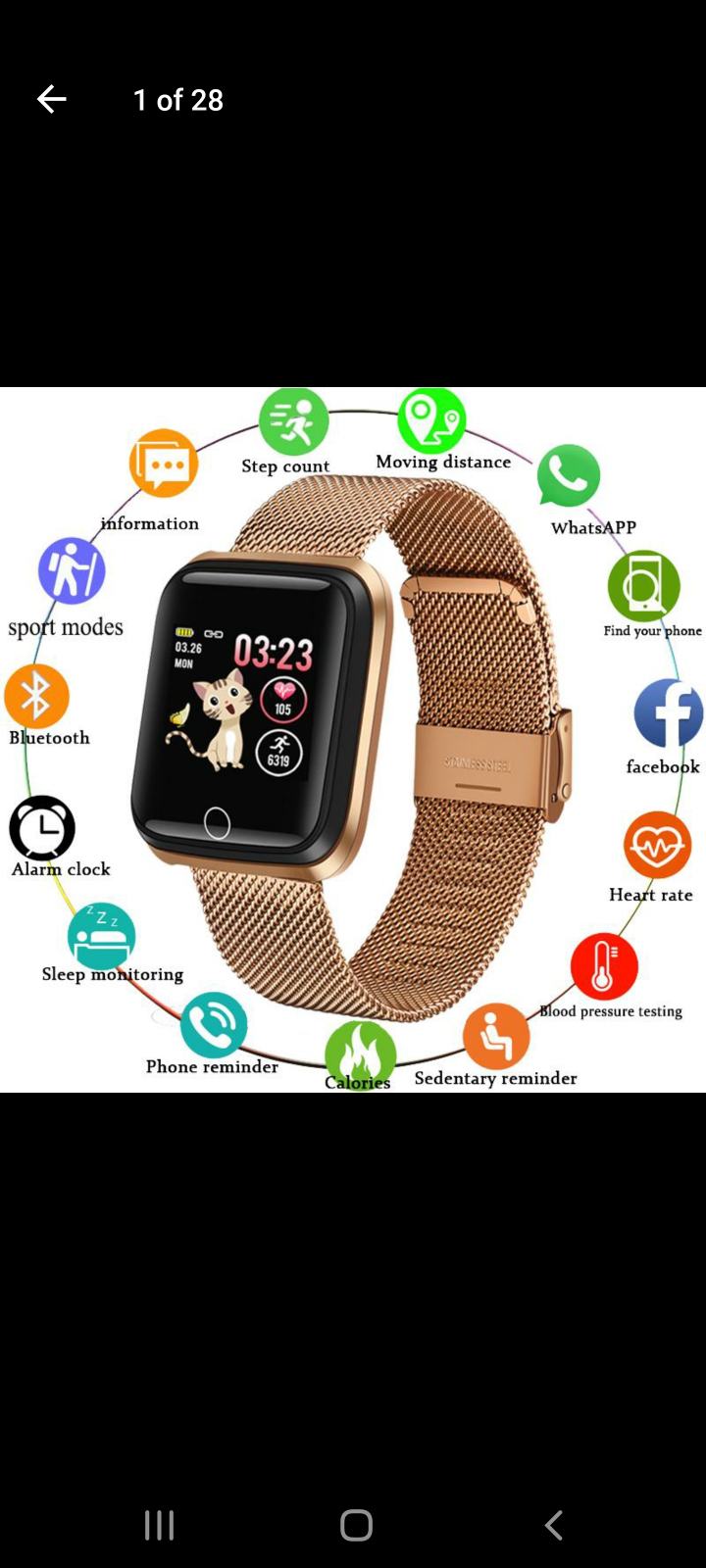 Smartwatch ženski Novi