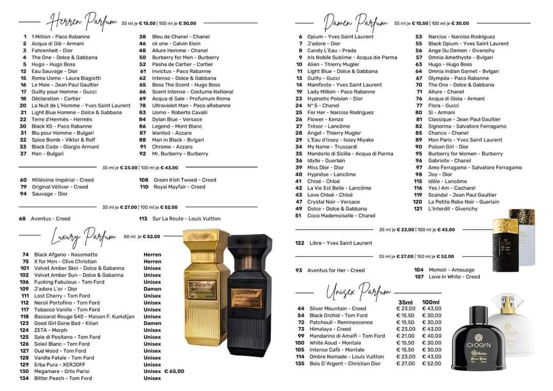 Chogan parfemi i kozmetika