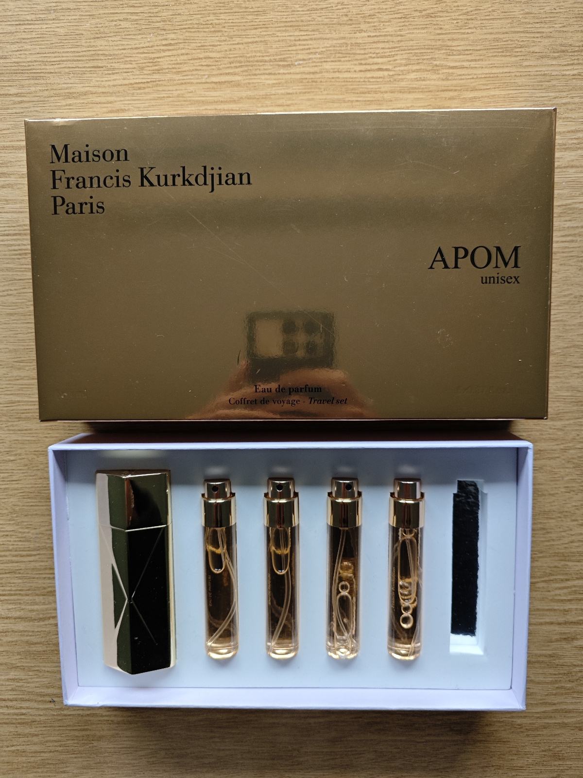 Maison Francis Kurkdjian APOM travel set