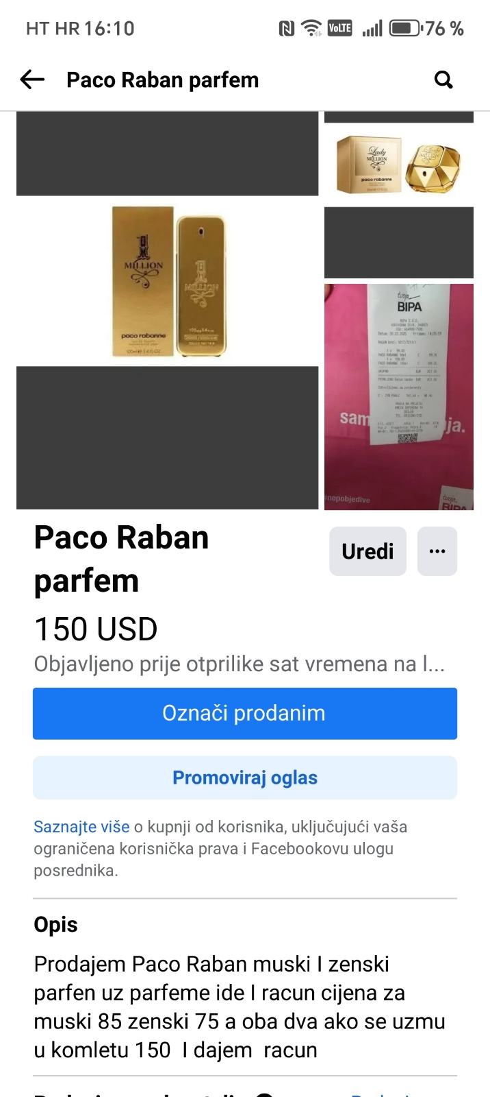 parfemi Paco rabani
