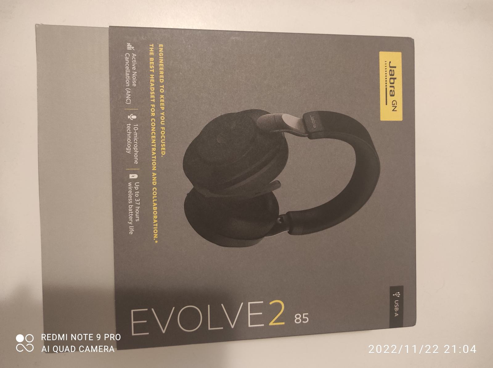 Jabra Evolve 2 85-Bezicne slusalice,nove zapakirane