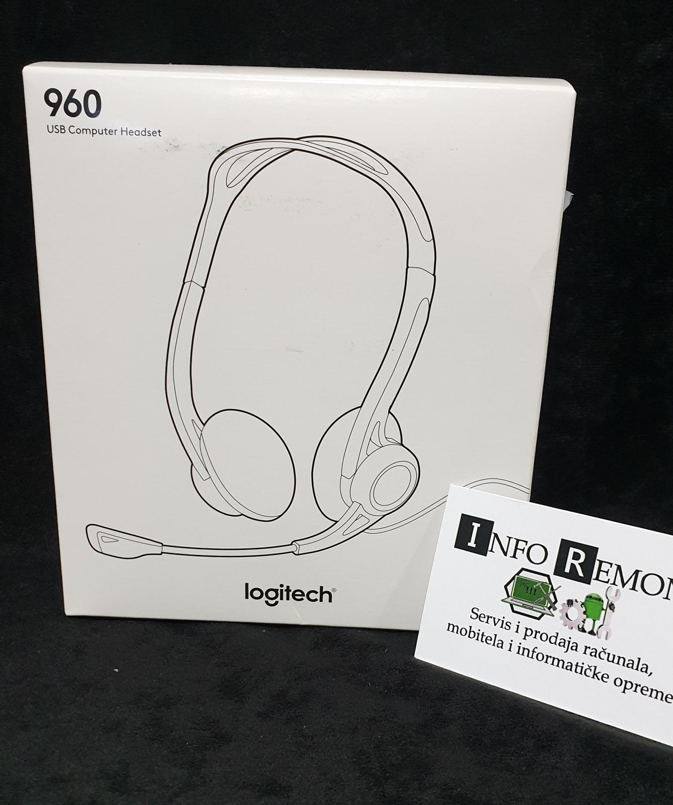 LOGITECH 960 SLUŠALICE S MIKROFONOM USB