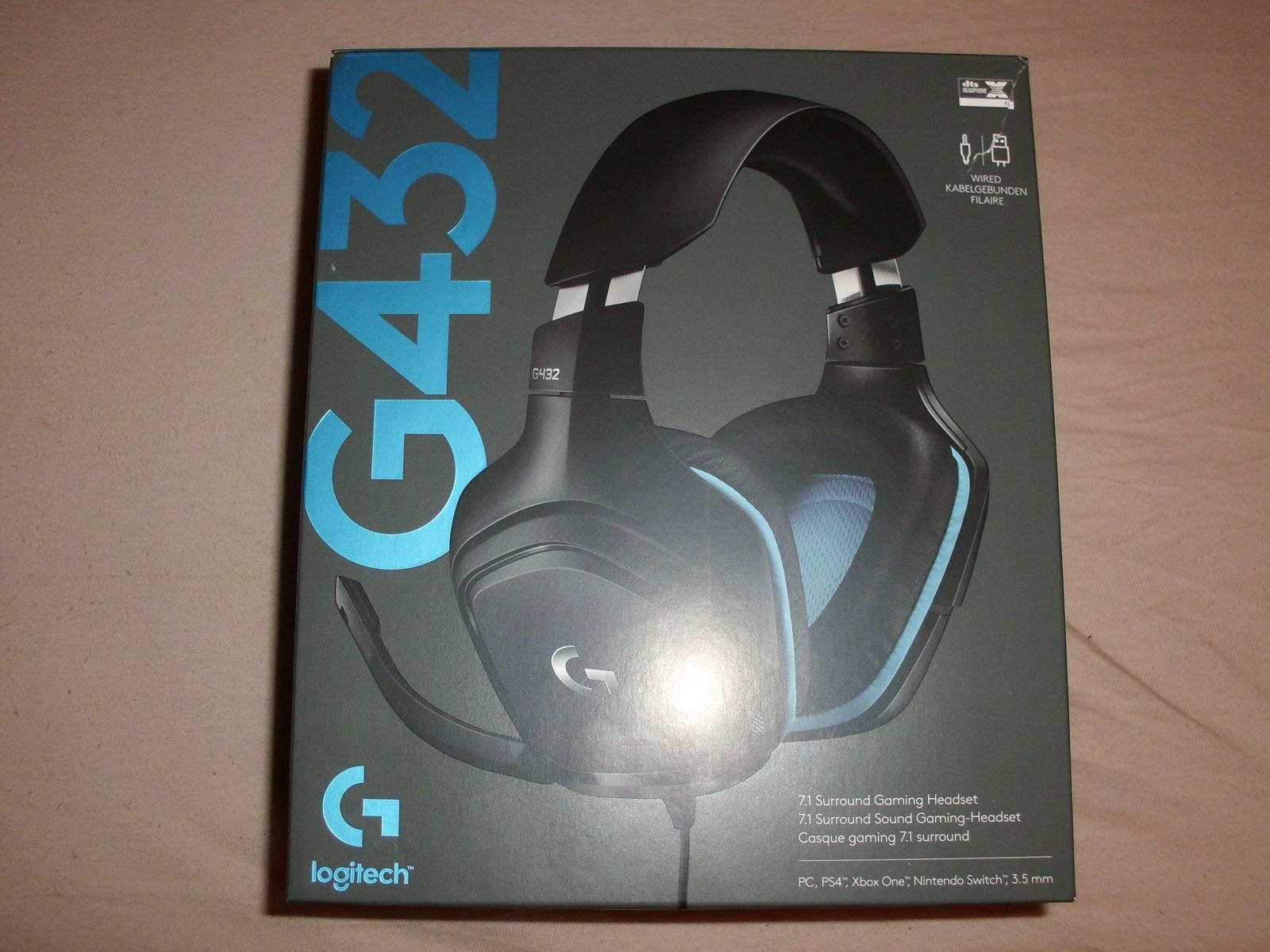 Logitech G432 Gaming-Headset, 7.1 Surround Sound, DTS