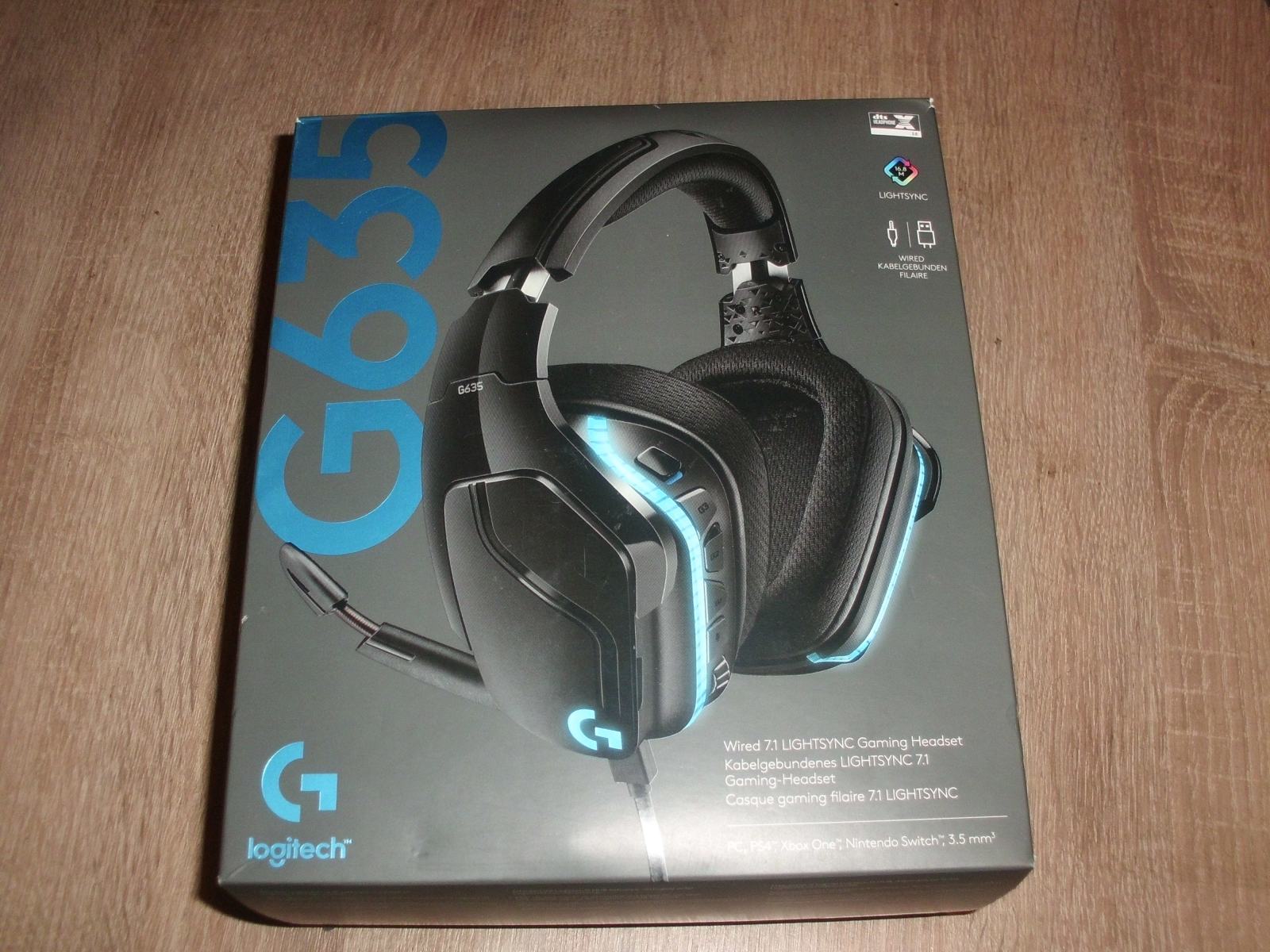 Logitech G635 Dts , X 7.1 Audio Surround Lightsync RGB PC