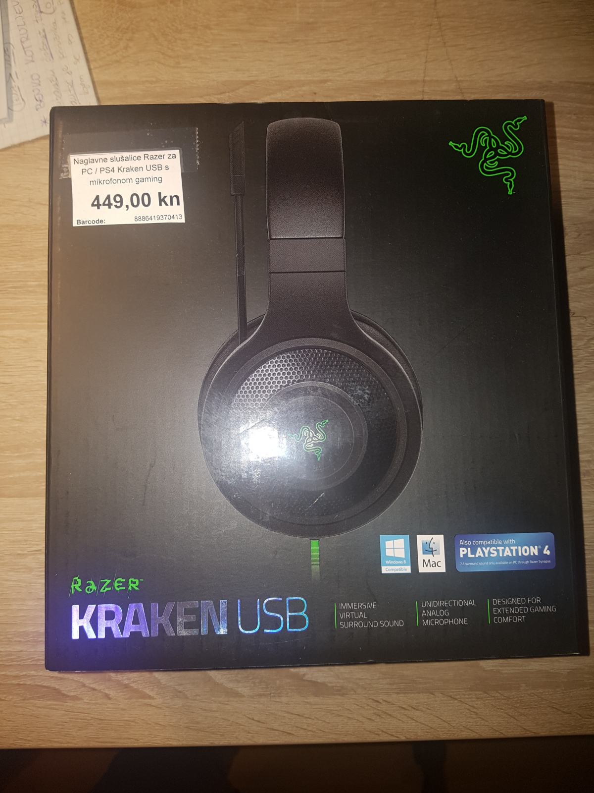 Razer kraken usb slusalice