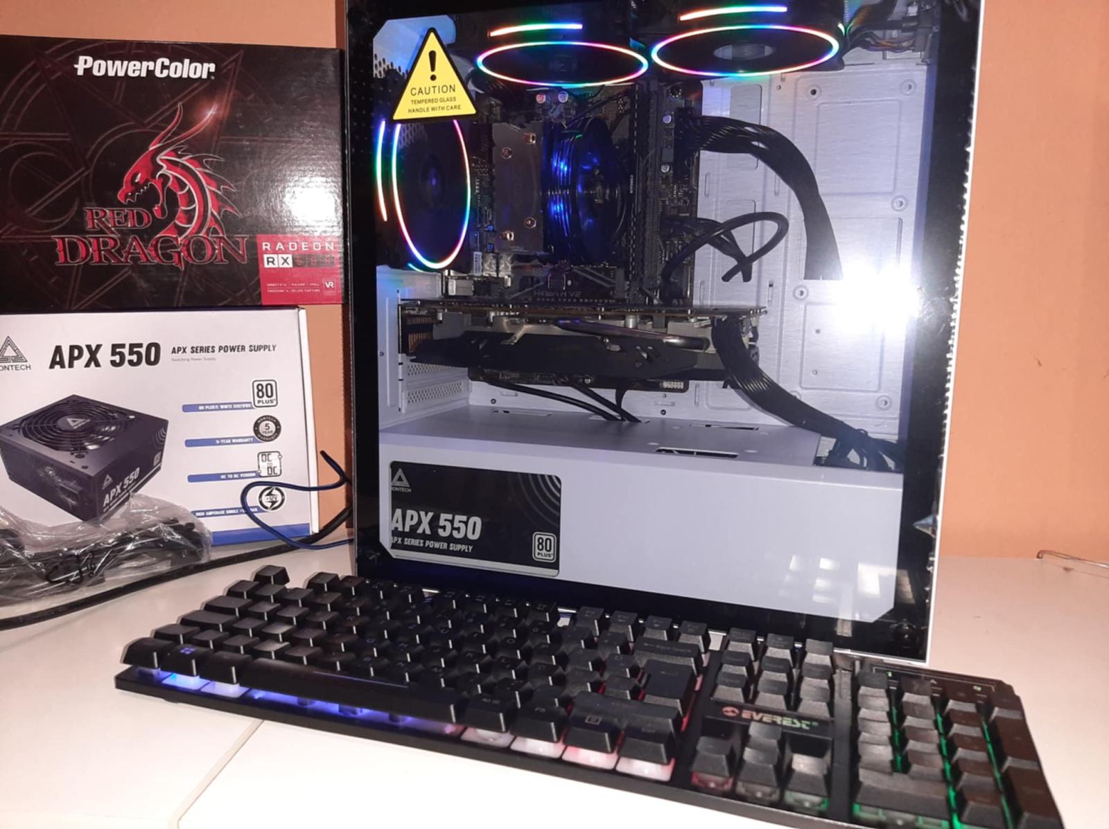 BEAST GAMING PC 10400F, 16gb 3000Mhz, 512ssd+1tb, 580 8gb, Win 11