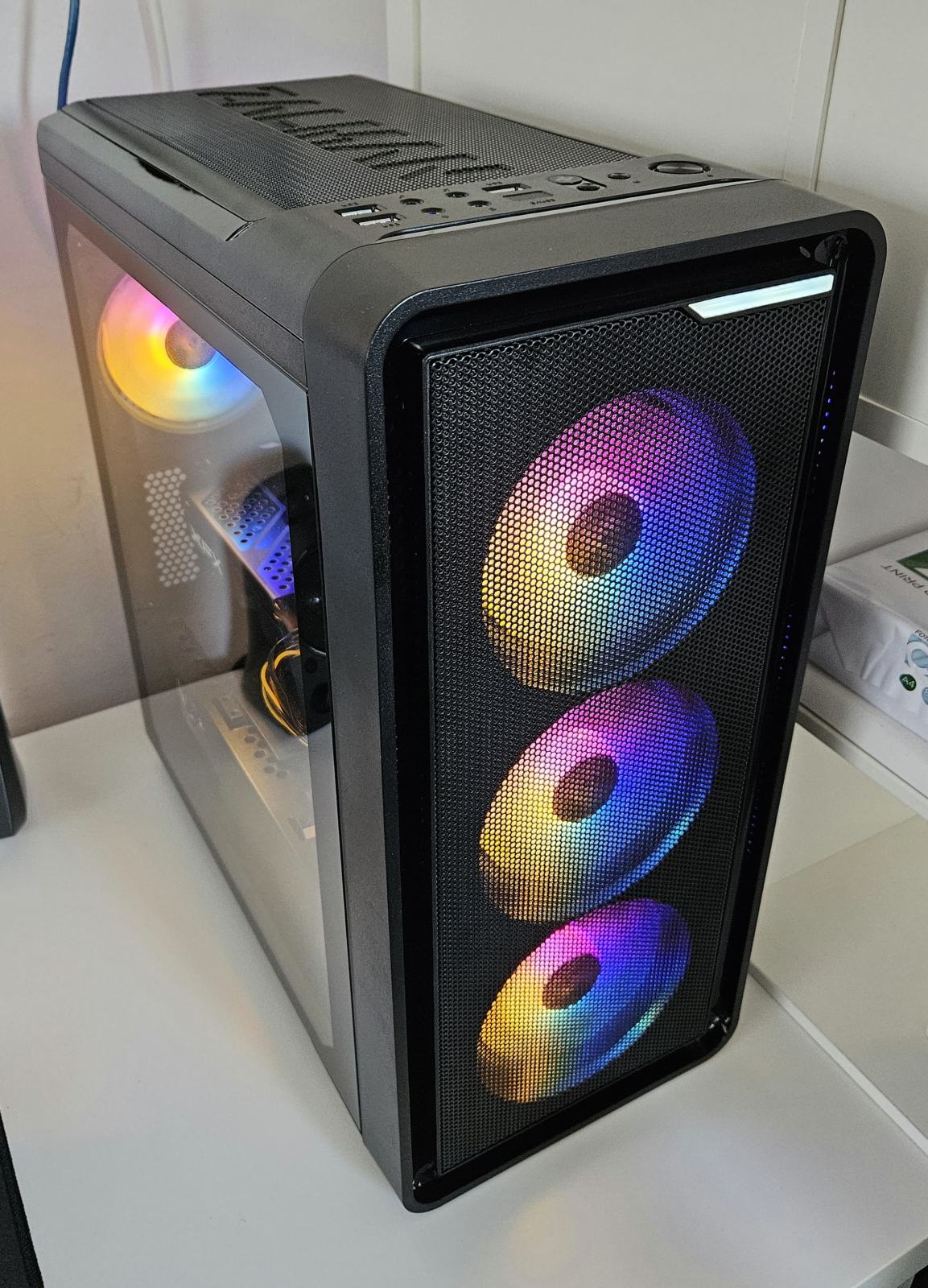 Gaming PC RGB (i5-7500, 16GB RAM, RX 580 8GB, SSD 480GB + 1TB HDD)