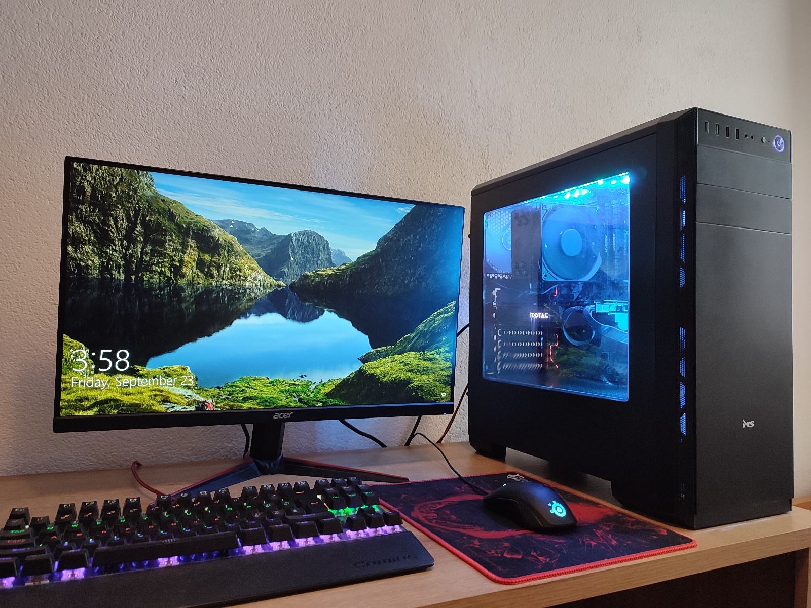 Gaming PC setup