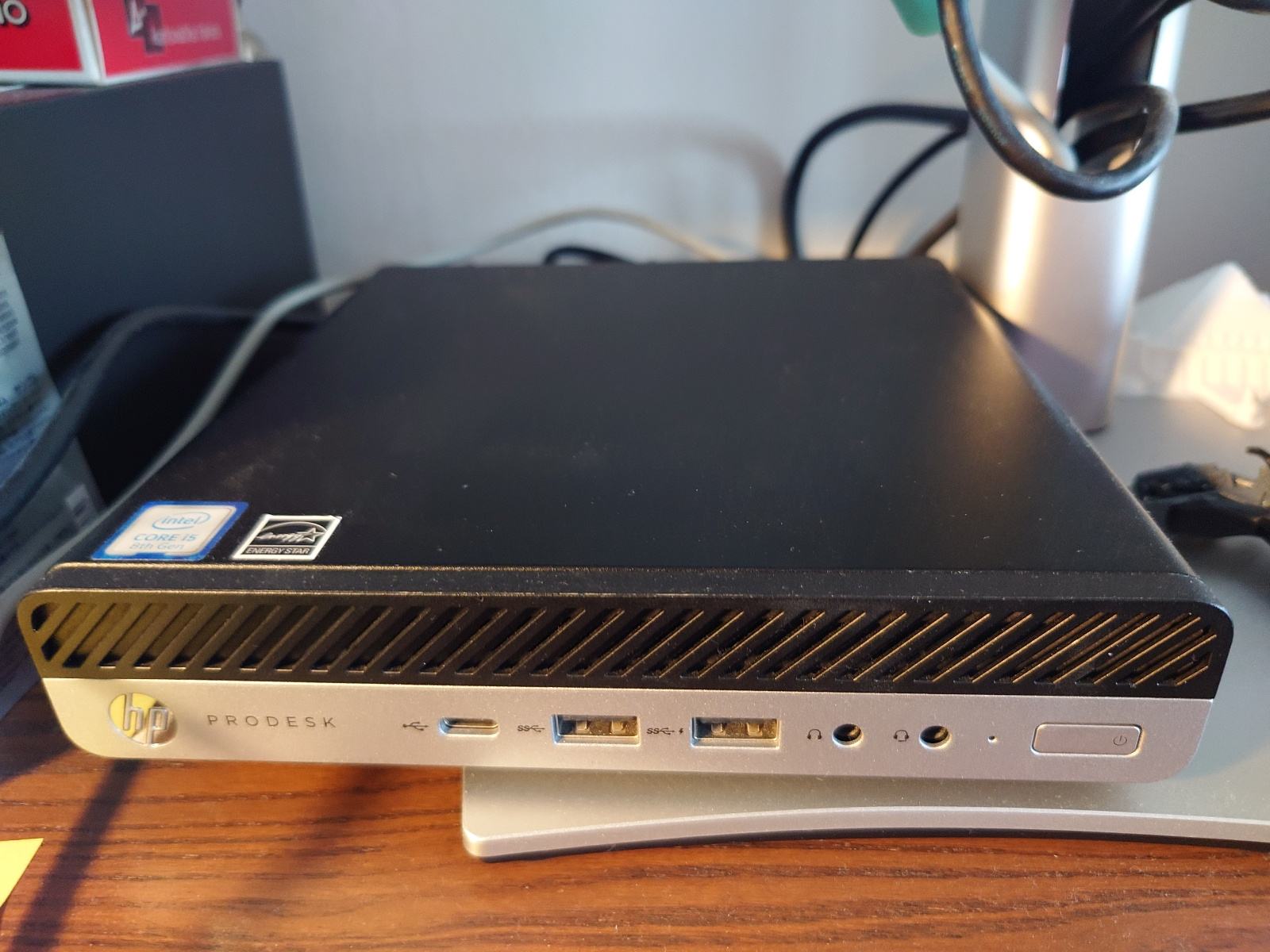 HP Prodesk 600 G4 mini, 32GB, 384GB disk, i5, WiFi Bluetooth