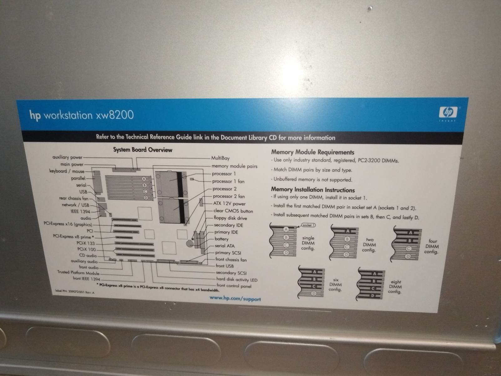 HP Workstation XW8200