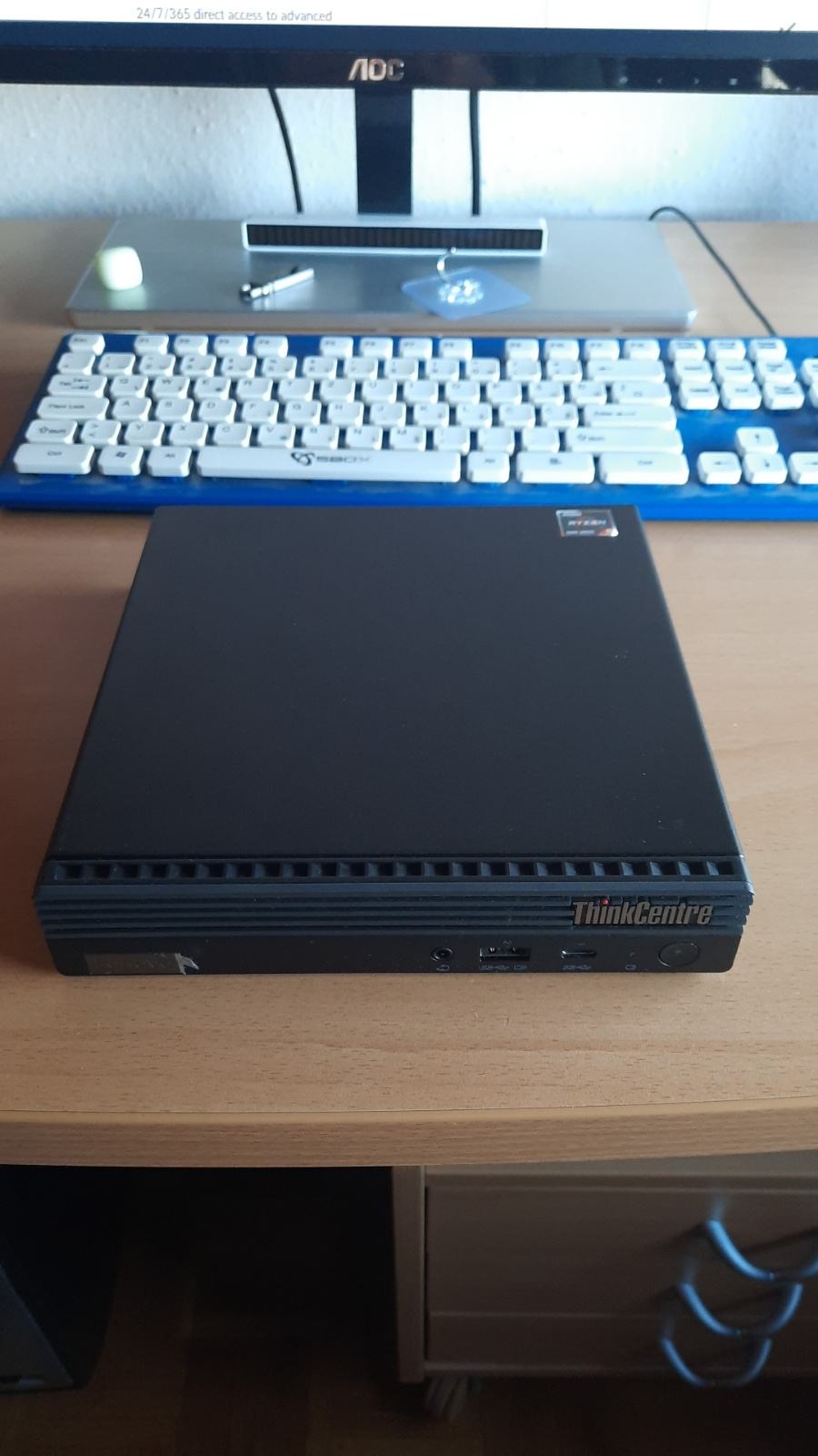 Lenovo ThinkCentre M75q Gen2 AMD Ryzen5 5600GE, 512GB, 16GB, garancija