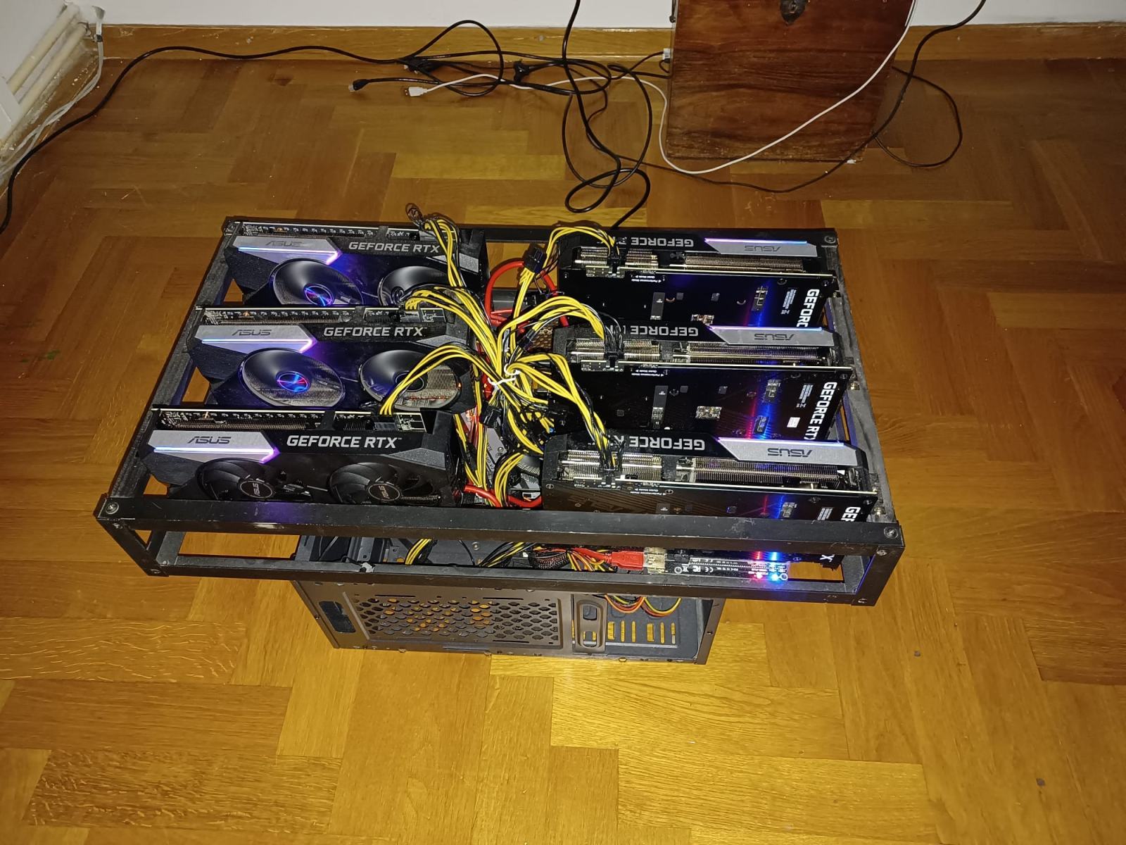 Mining RIG, 6x Asus RTX 3060 Ti 8GB LHR jamstvo 24mj