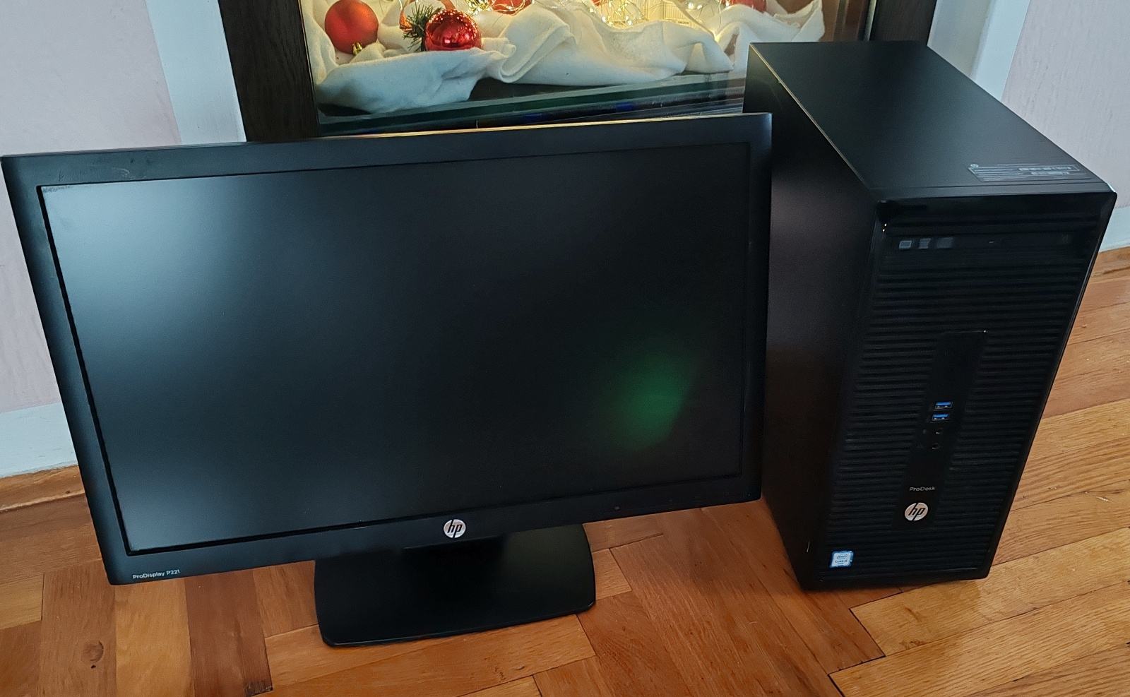 pc HP Prodesk 400 G3 Core i5-6500 8gb ddr4 22 HP monitor