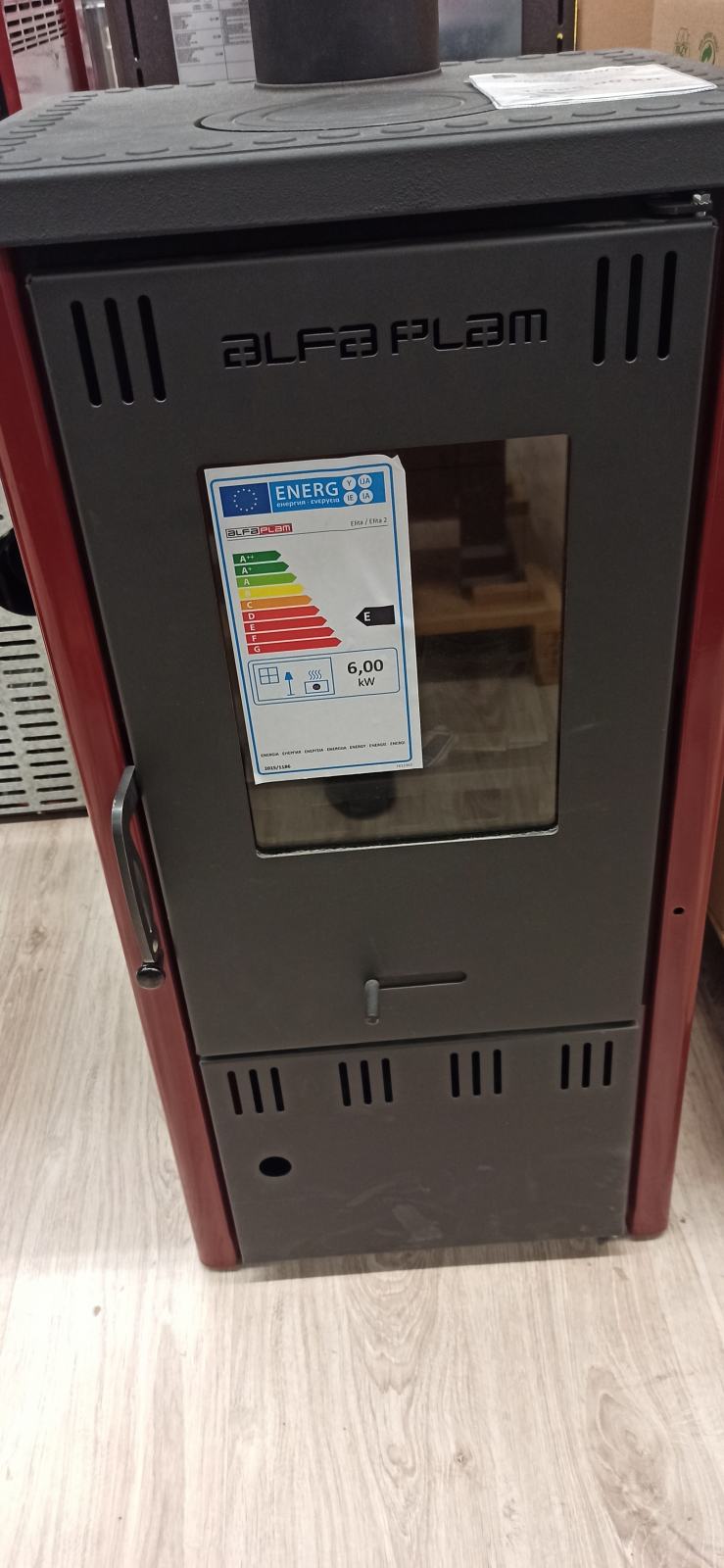 Peć na drva Alfa-Plam ELITA 2, crvena (6kW)