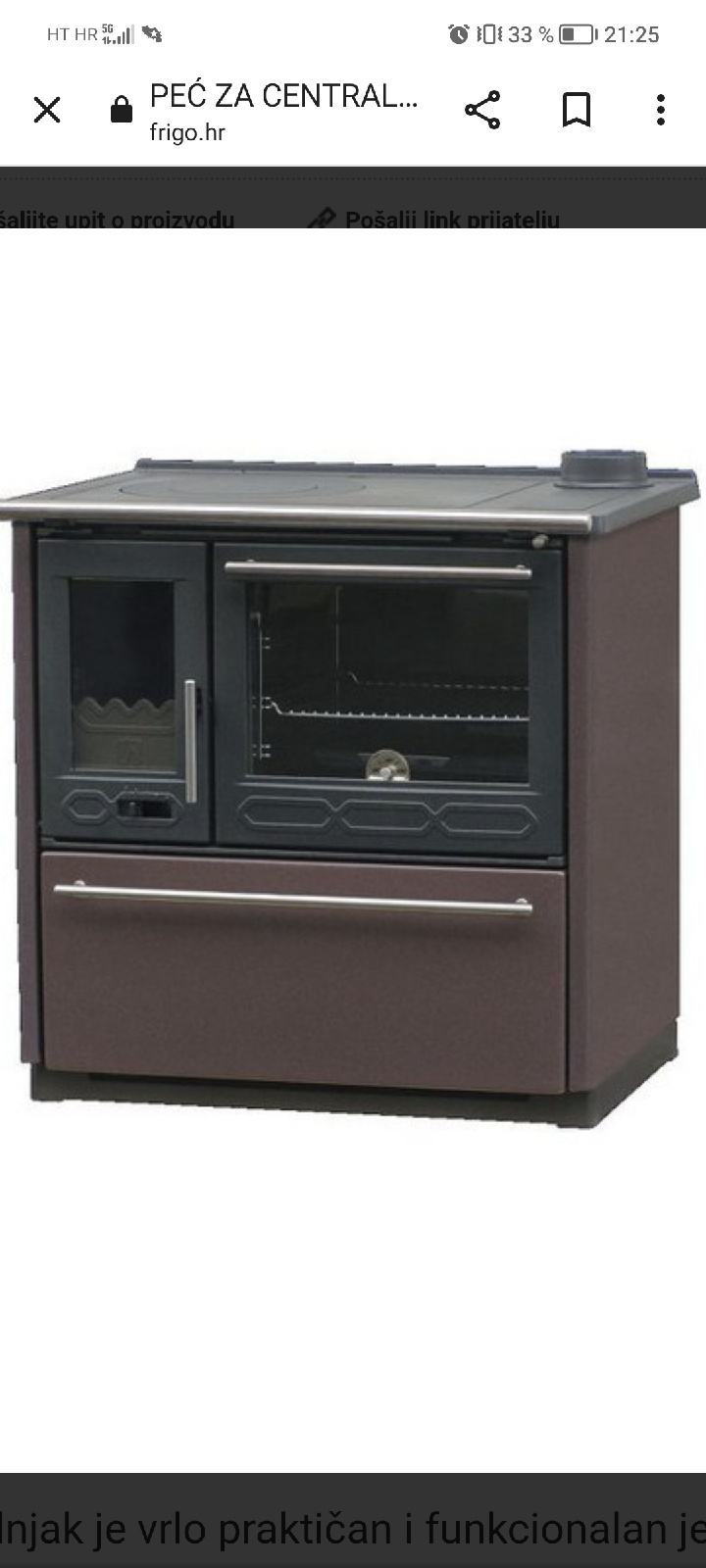 pec na drva centralno