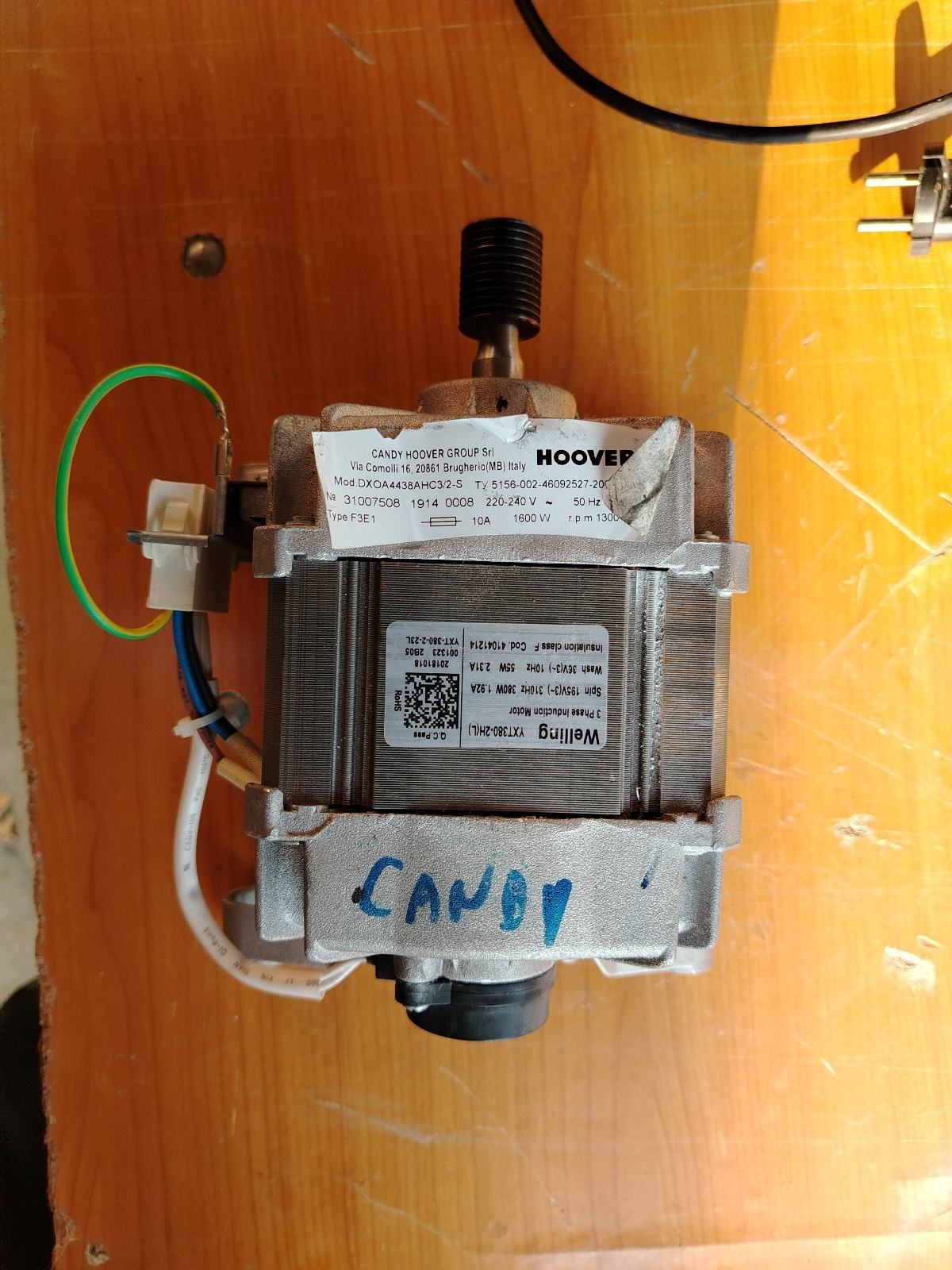 perilica rublja candy, motor 15 E