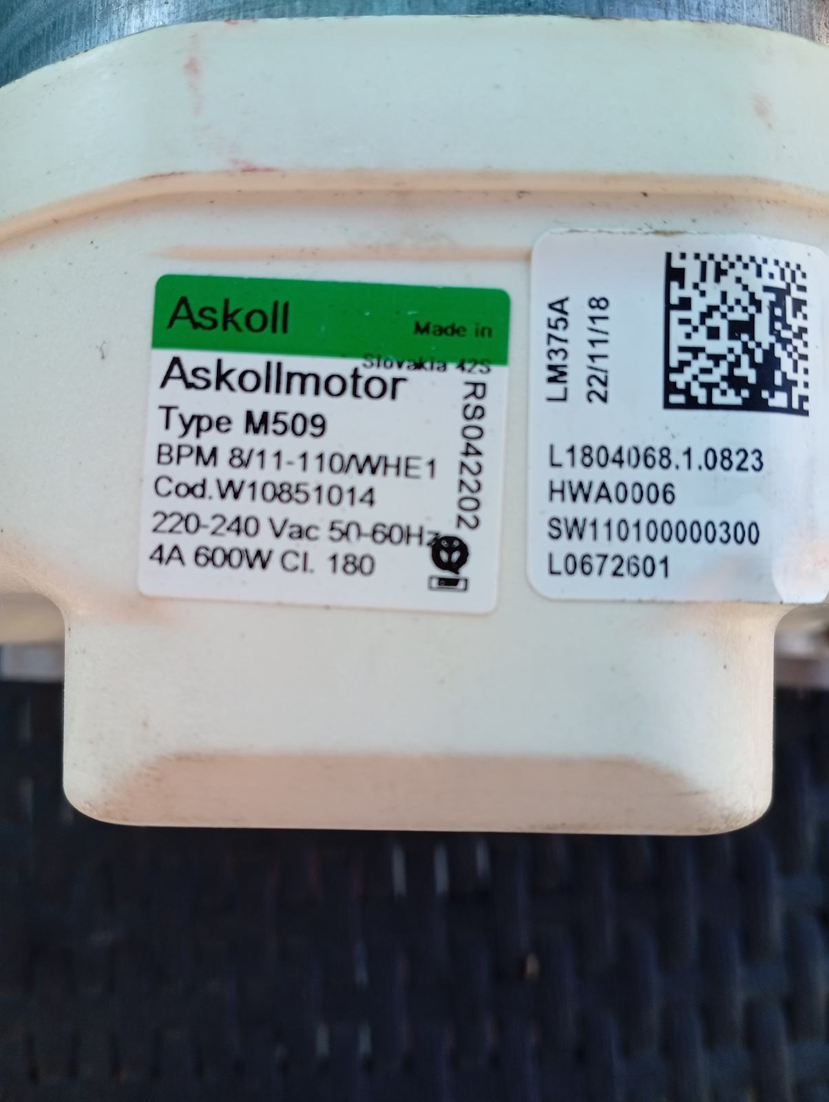 Perilica rublja - motor Askoll M 509