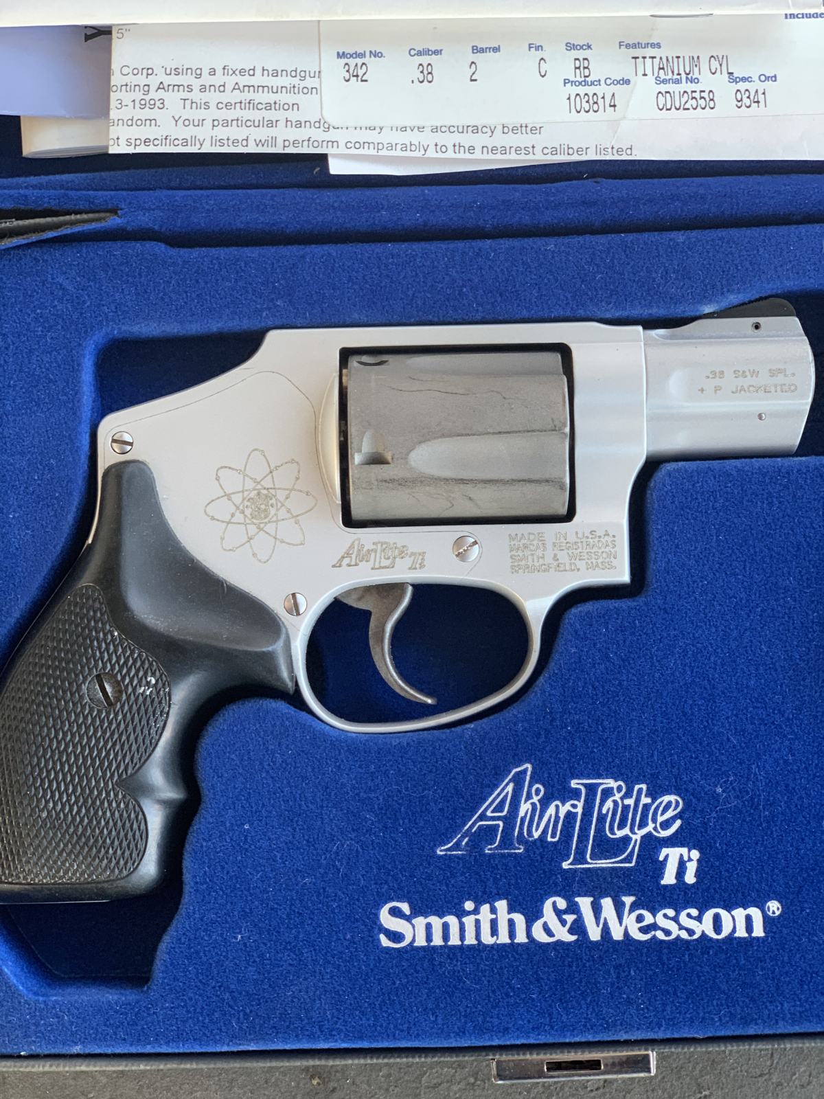 Smith&Wesson Airlight Titanium 38.special