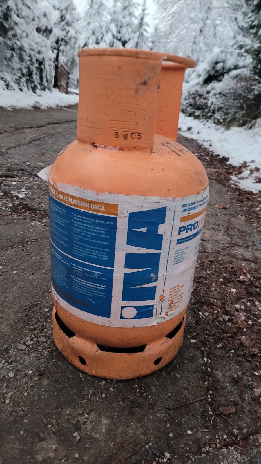 Plinska boca 10 kg - prazna