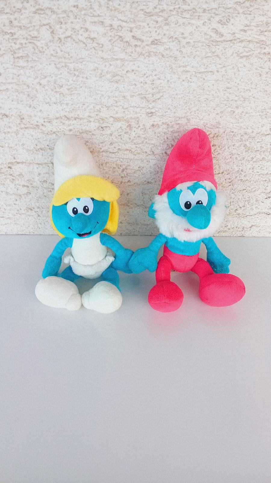 Štrumpfovi / Štrumpfeta i Papa Štrumpf / plišane igračke