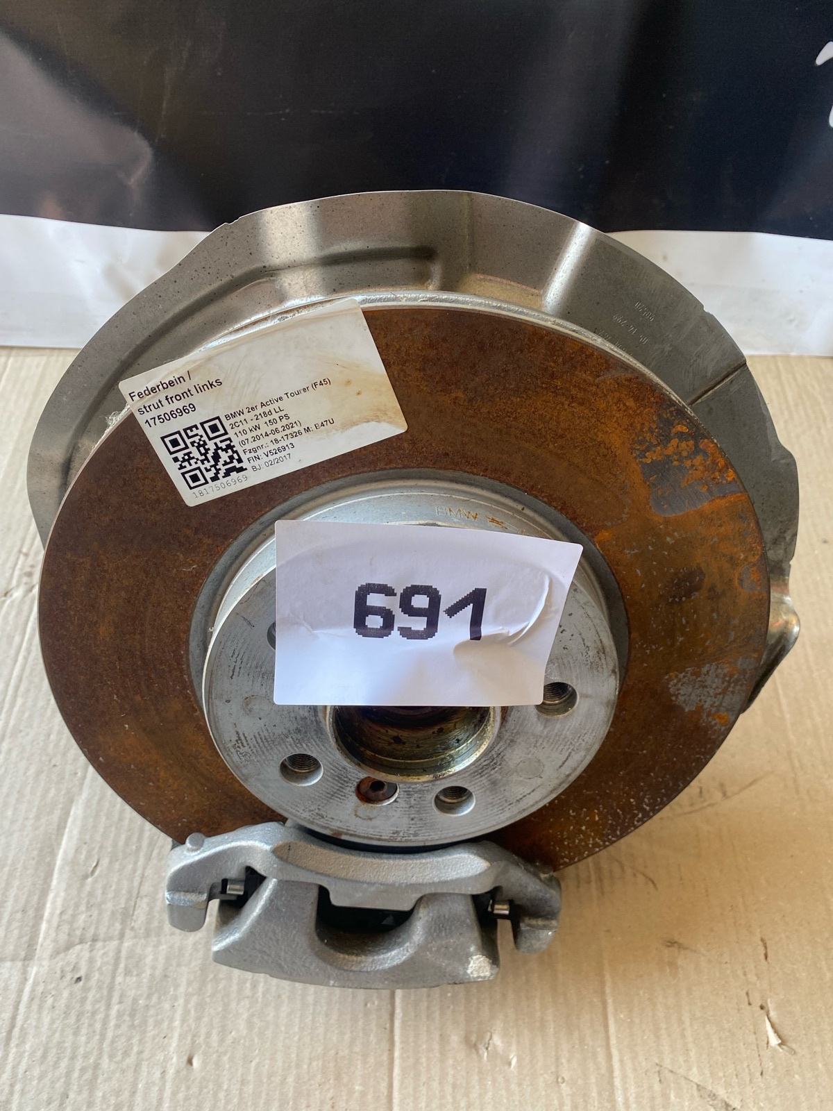 Bmw f45 f46 f48 f39 prednji lijevi rukavac s diskom