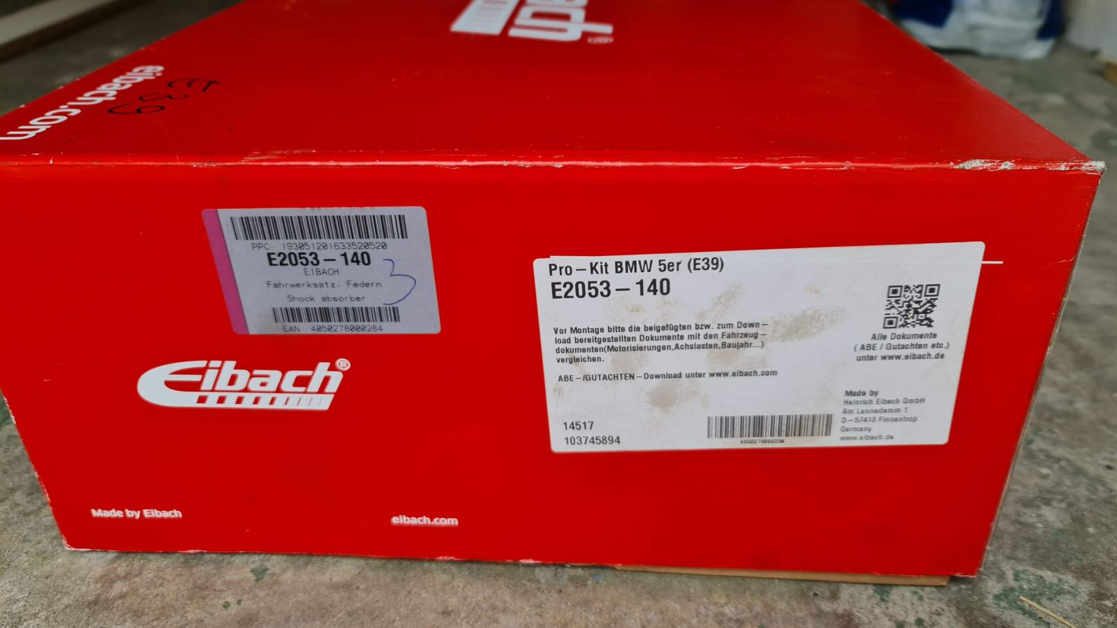 Opruge Eibach Pro Kit Prokit BMW E39 kao nove