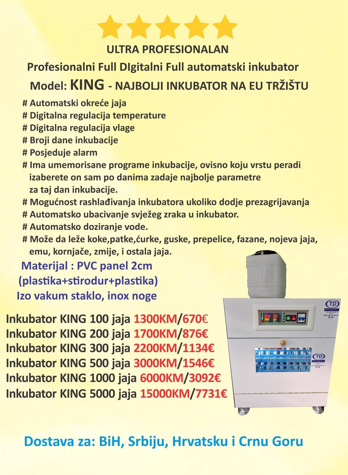 Profesionalni inkubator inkubatori za jaja