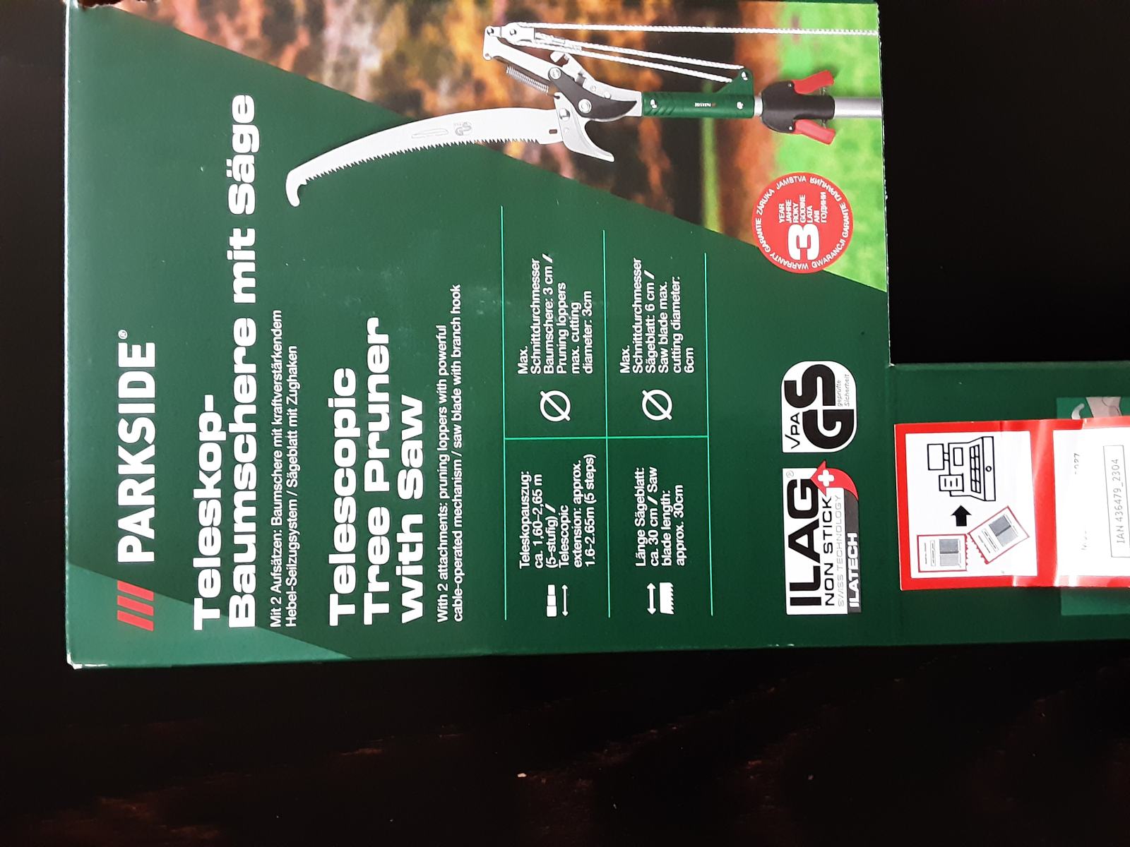 Teleskopske skare za rezanje grana sa pilom