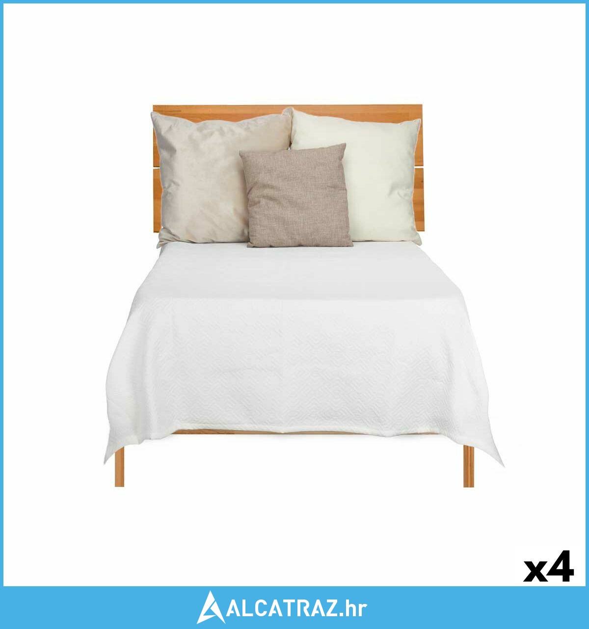 prekrivač Gift Decor Bijela 180 x 260 cm geometrijski (4 kom.) - NOVO