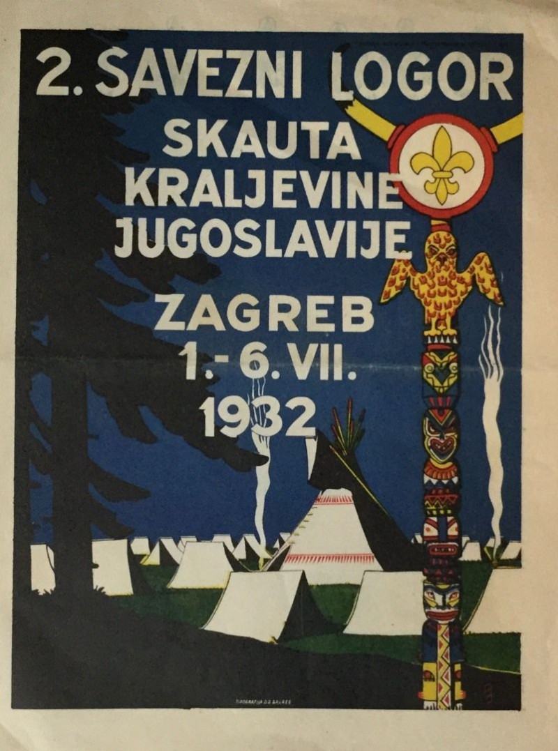 2. SAVEZNI LOGOR SKAUTA KRALJEVINE JUGOSLAVIJE ZAGREB 1.-6. VII 1932