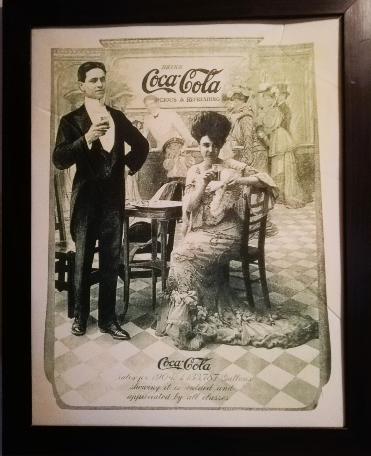 Coca Cola retro uramljeni plakat