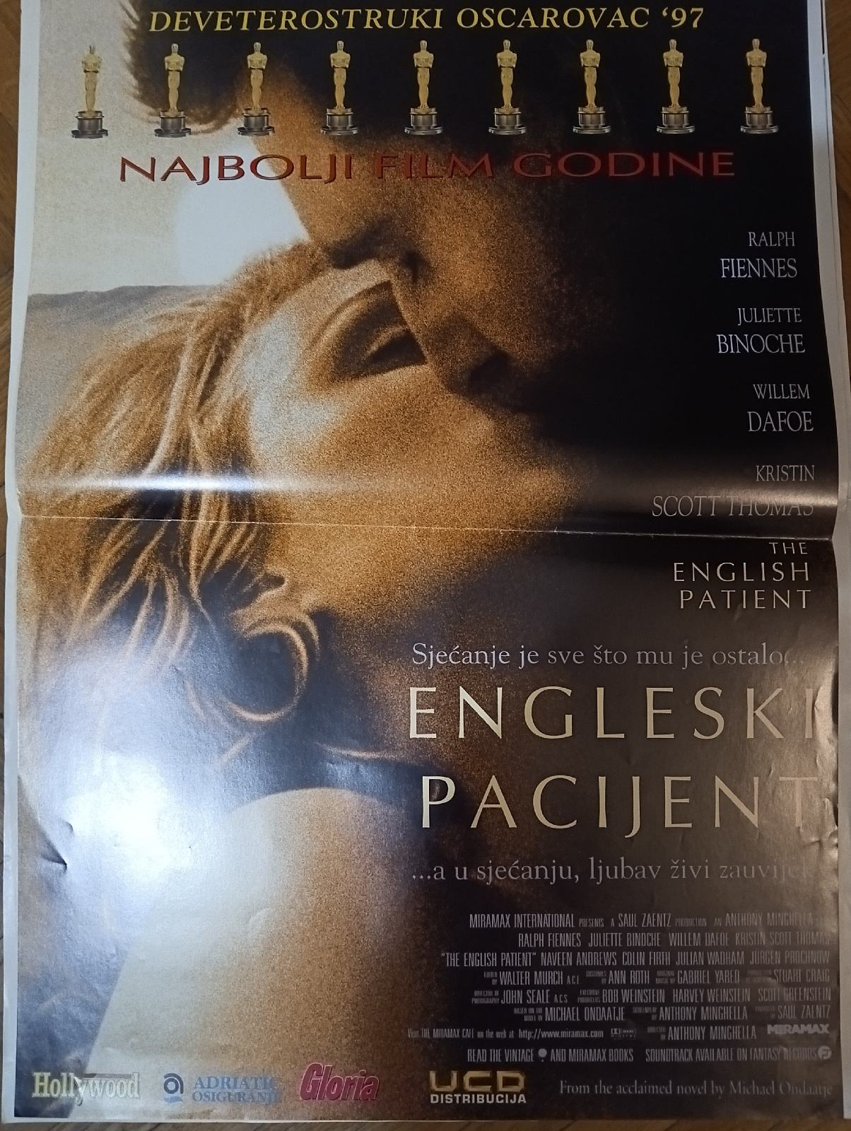 Engleski pacijent, originalni filmski plakat
