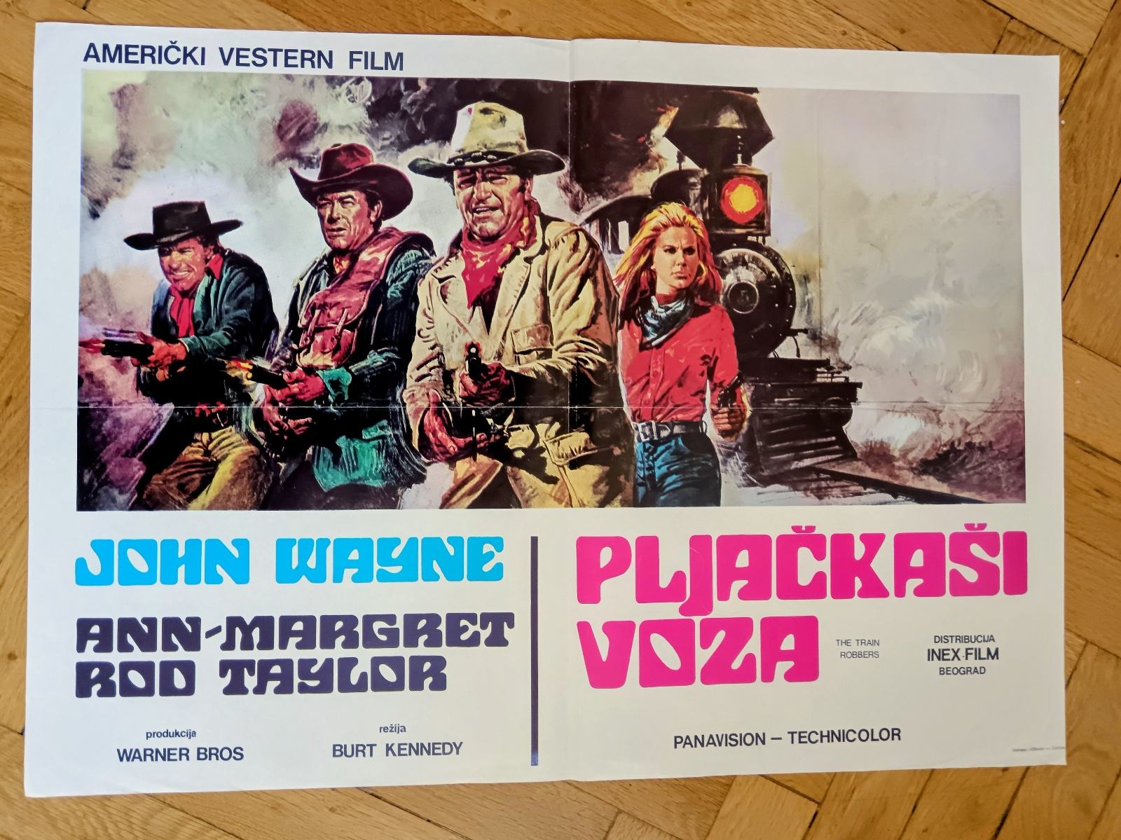 Filmski plakat Pljačkaši voza John Wayne 1973.godina