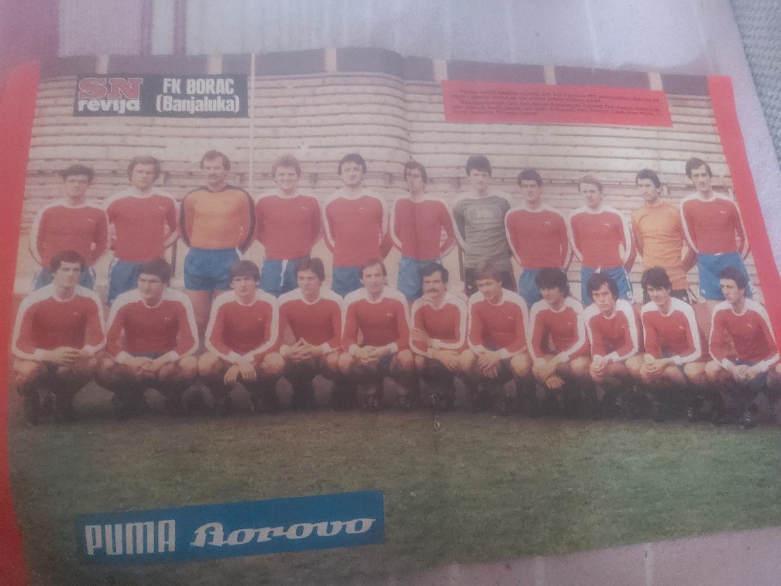 FK BORAC BANJA LUKA POSTER 1978 GODINA
