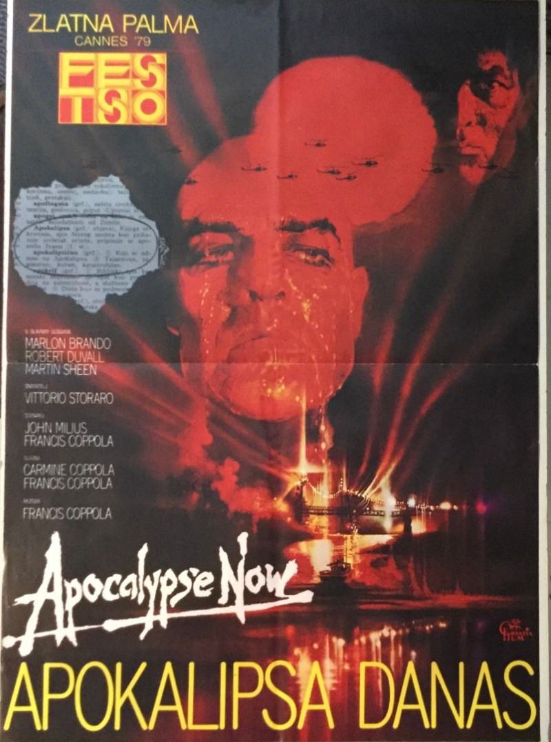 MILIUS-COPPOLA : APOKALIPSA DANAS , FILMSKI PLAKAT , MARLON BRANDO