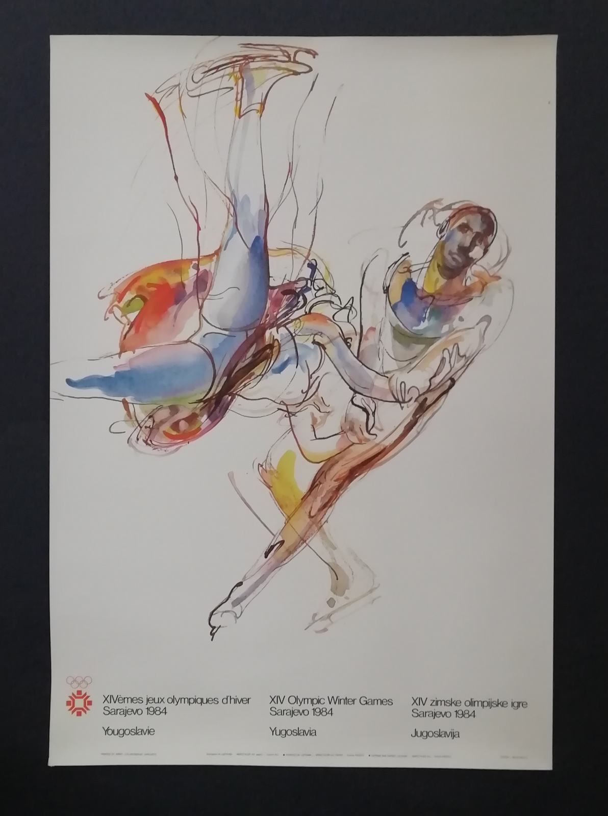 Plakat - ZOI Sarajevo 84 - Ismar Mujezinović - 2