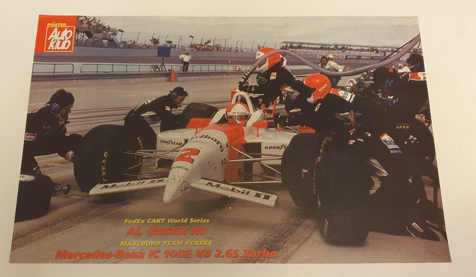 Poster AL UNSER Jr. MARLBORO TEAM PENSKE Auto klub
