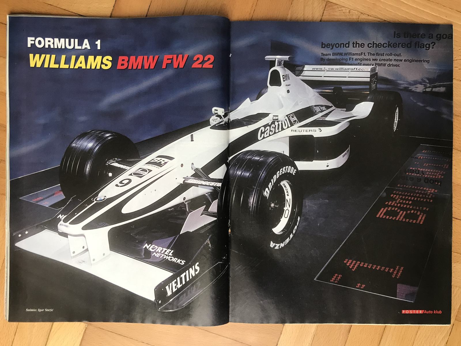 poster F1 Williams BMW FW 22