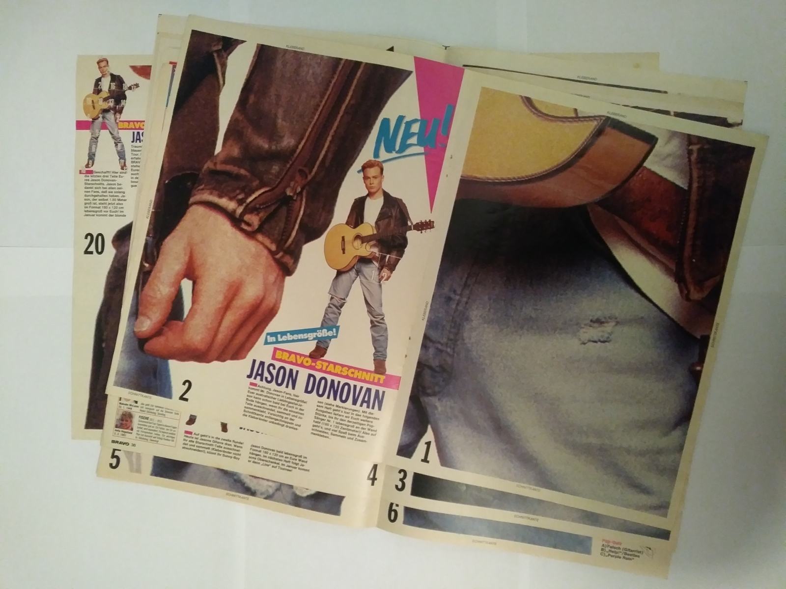 Poster JASON DONOVAN, 180 × 120 cm, BRAVO!