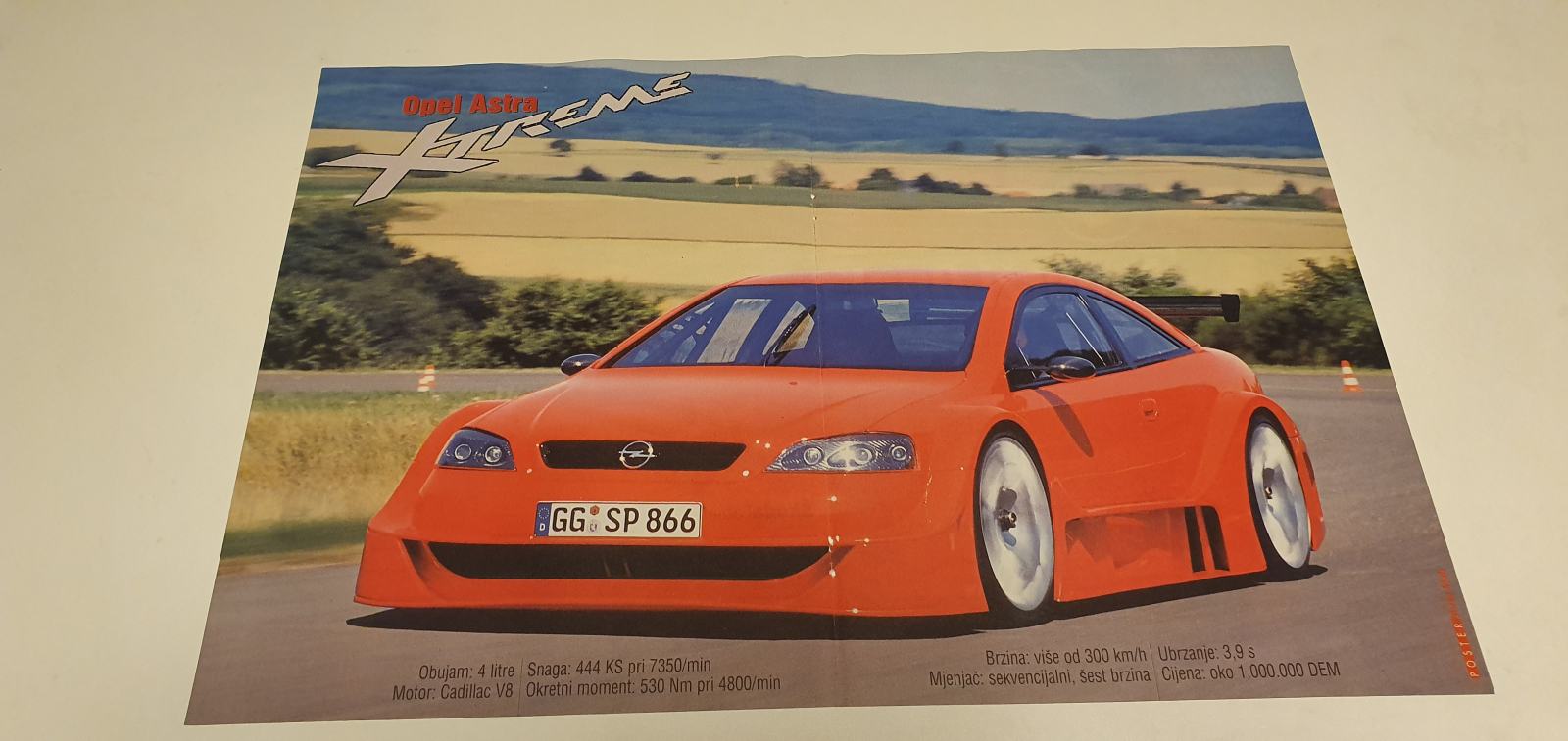 Poster OPEL Astra XTREME Auto klub