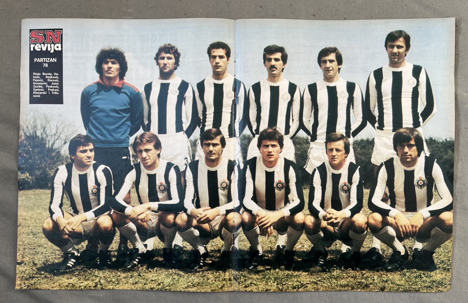 POSTER IZ SN REVIJE - FK PARTIZAN BEOGRAD 78