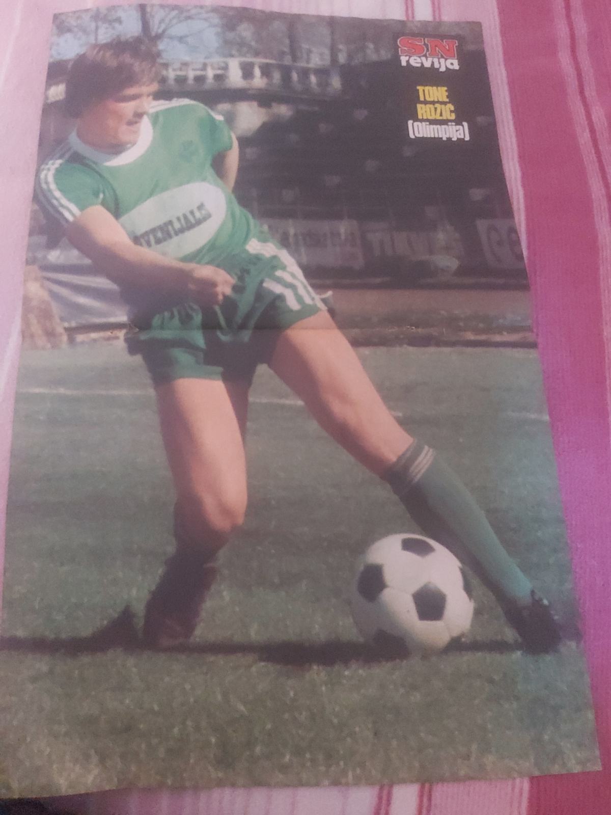 TONI ROZIC FK OLIMPIJA POSTER 1977 GODINA