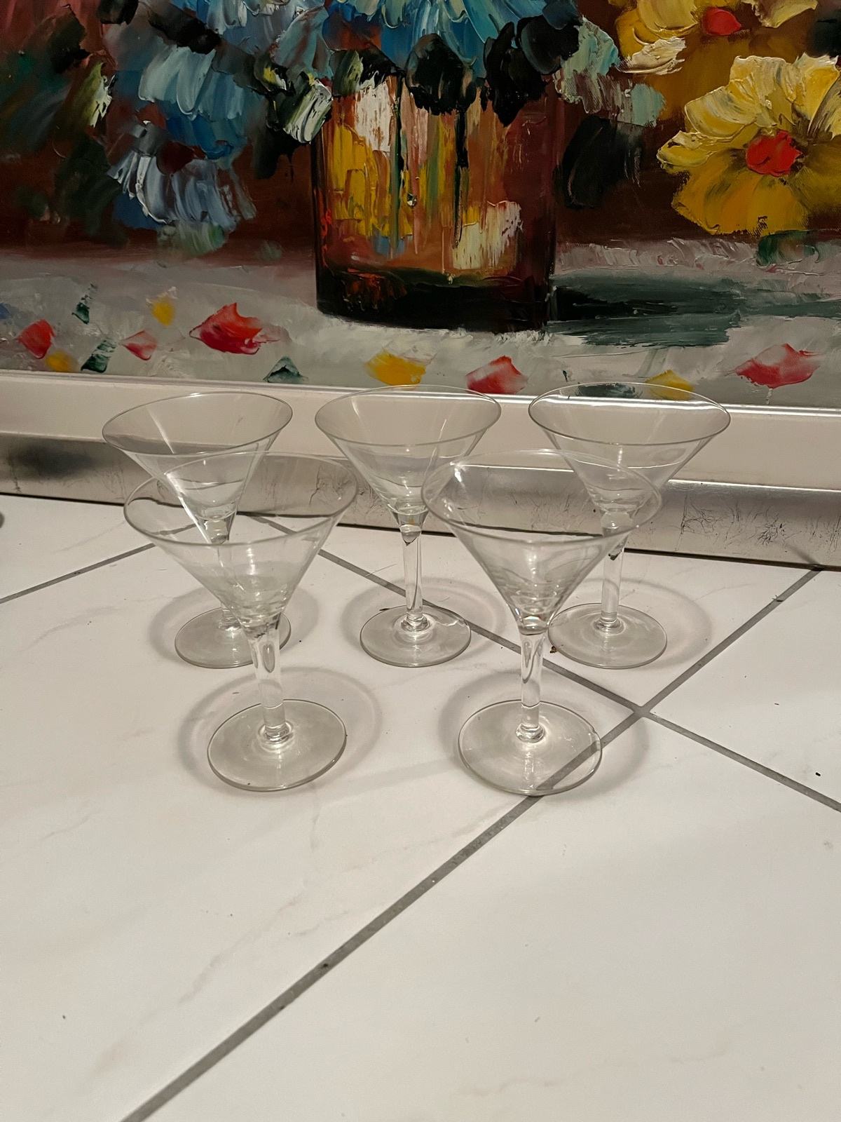 Martini čaše cocktail 5 komada