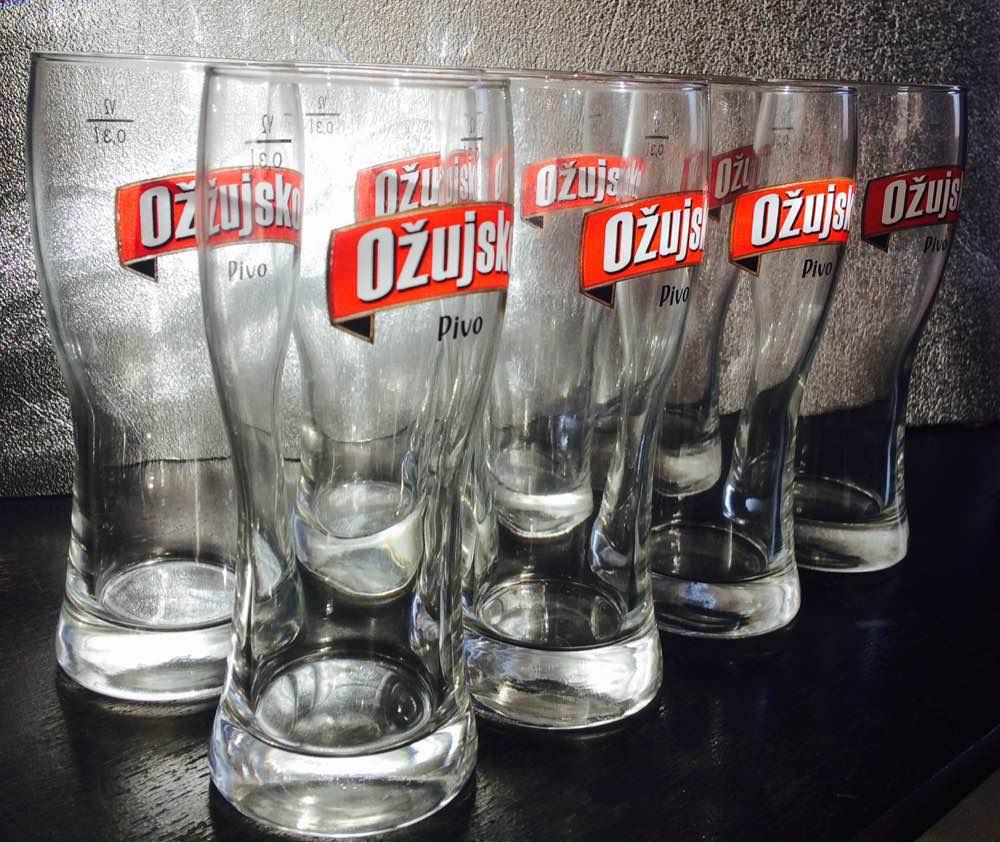 Pivske staklene čaše / krigle - Becks i ožujsko i Karlovačko