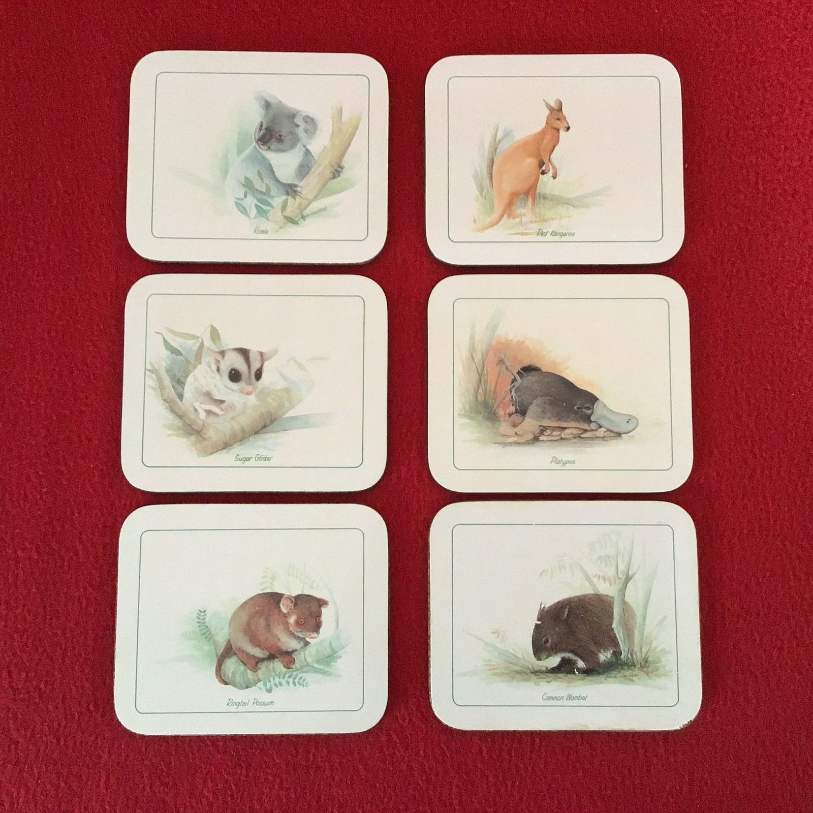 Podmetači za čaše pluteni Cameo, set 6 kom