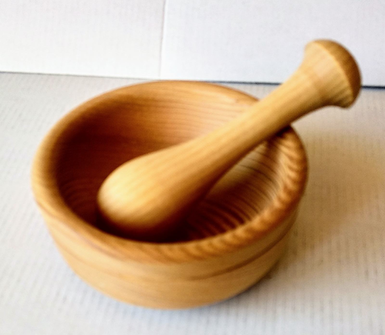 Drveni mužar - avan s tučkom - fi 10 cm - ⚡NOVO⚡